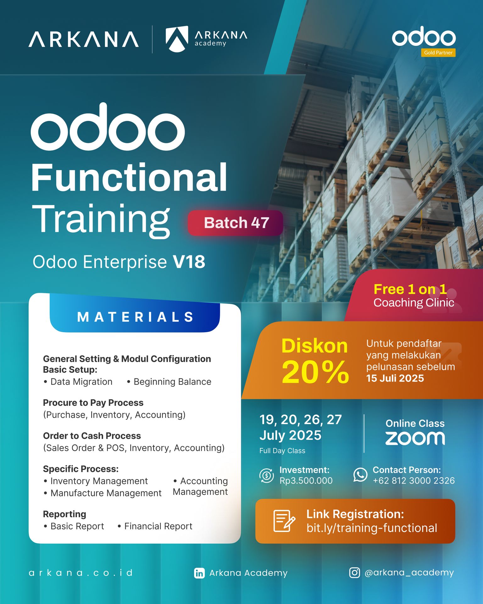 Odoo Functional Training | Indonesia